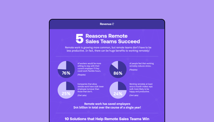 5 Reasons Remote Sales Teams Succeed | Infographic