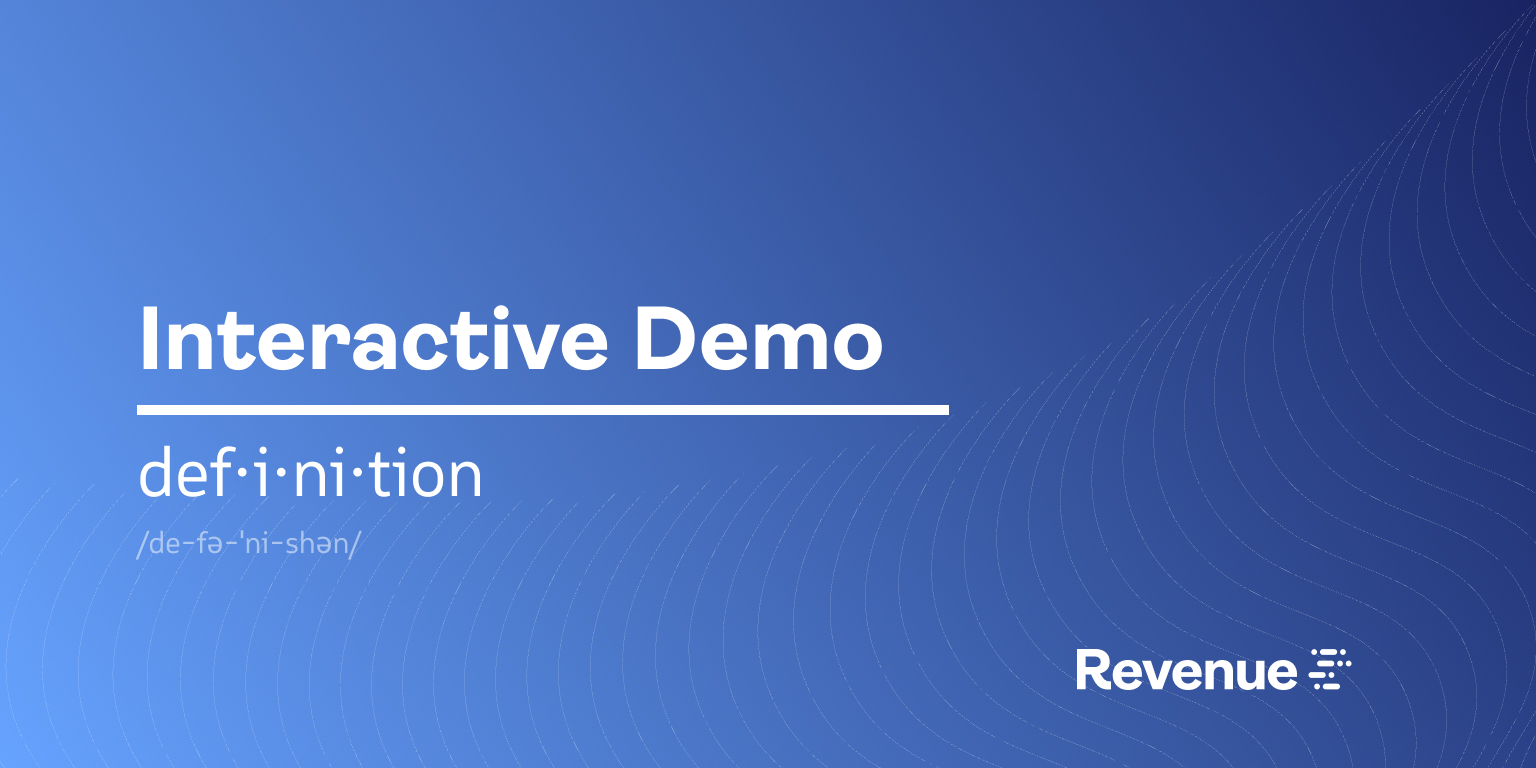 Definition | What is an Interactive Demo?