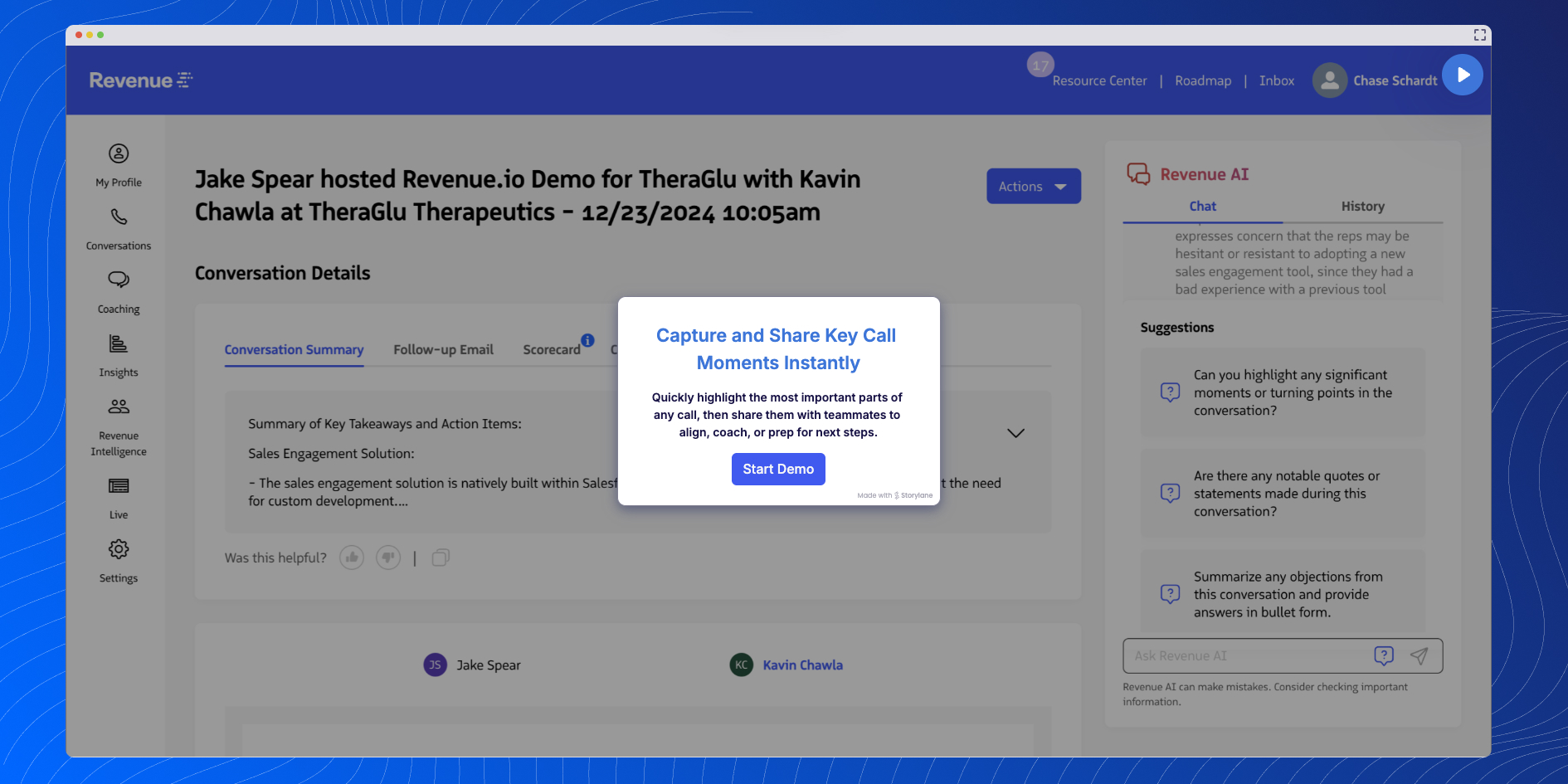 How to Share Call Highlights with Leaders and Peers | Interactive Demo
